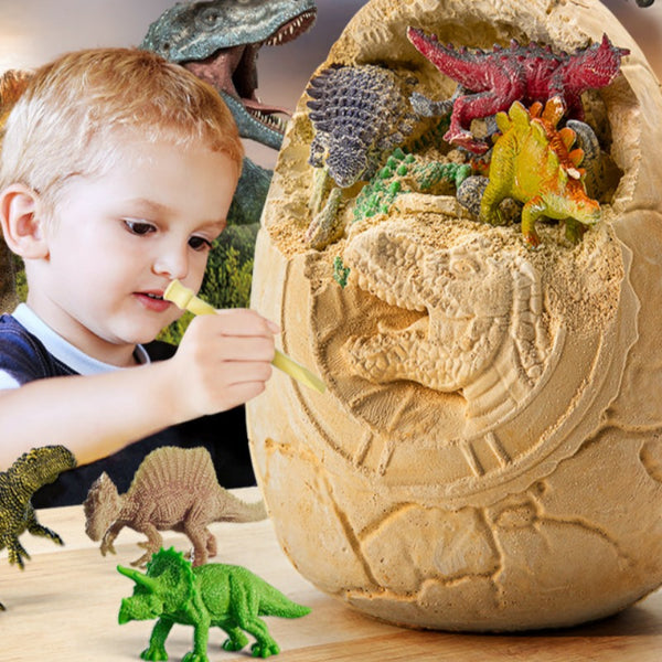 Christmas Fossil Dinosaur Dig Kit Egg Toy Treasure Puzzle DIY Game Play ...