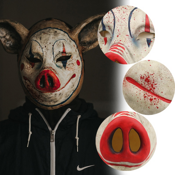 Halloween Pig Killer Clown Mask Hog Slasher Saw Hannibal Hostel Farmer ...