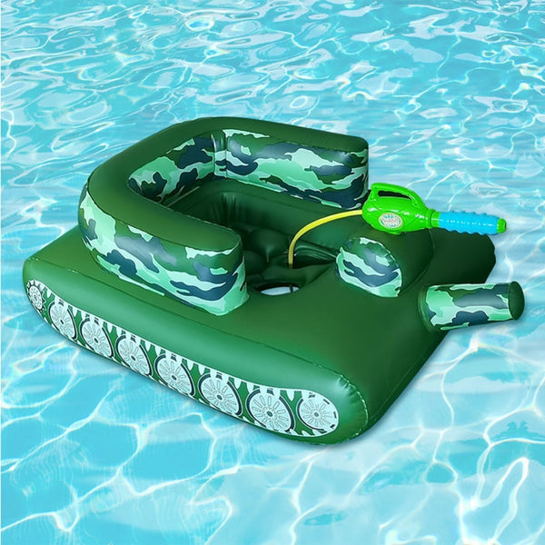 Inflatable Tank Pool Float Water Cannon Swimming Summer Party Toy ...