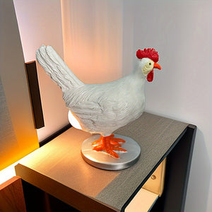 Chicken Laying Egg Table Lamp Light Farm Night Funny Gag Country Fun ...
