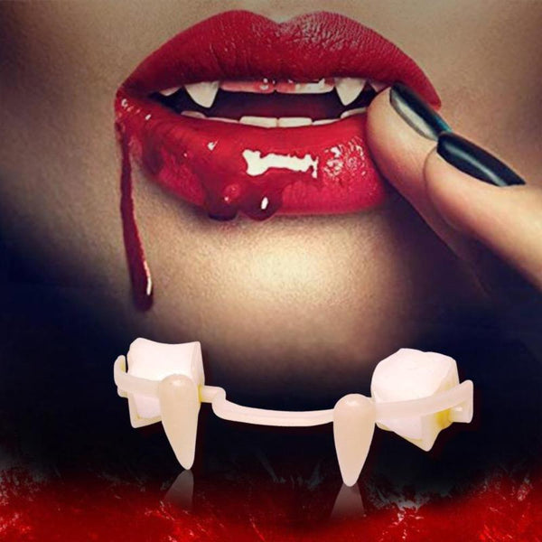 Halloween Vampire Fangs Retractable Teeth Dracula Diaries 2 Pair DIY ...