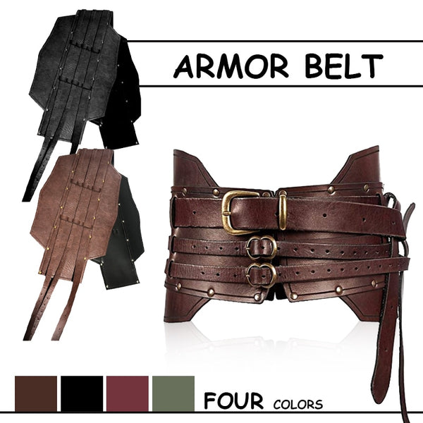 Viking Belt Armor Leather Renaissance Medieval Warrior Costume Cosplay ...