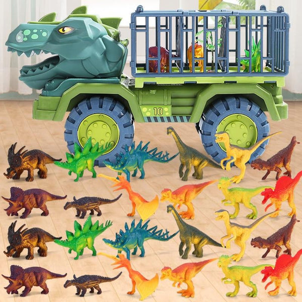 Dinosaur Car Truck Cage Jurassic Park T-Rex Triceratops Dino ...